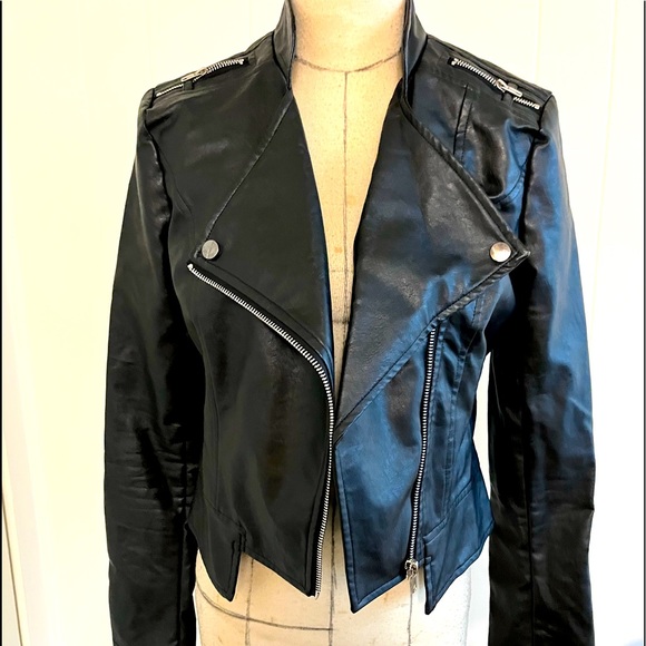 Jackets & Coats | Leather Like Jacket Small | Poshmark